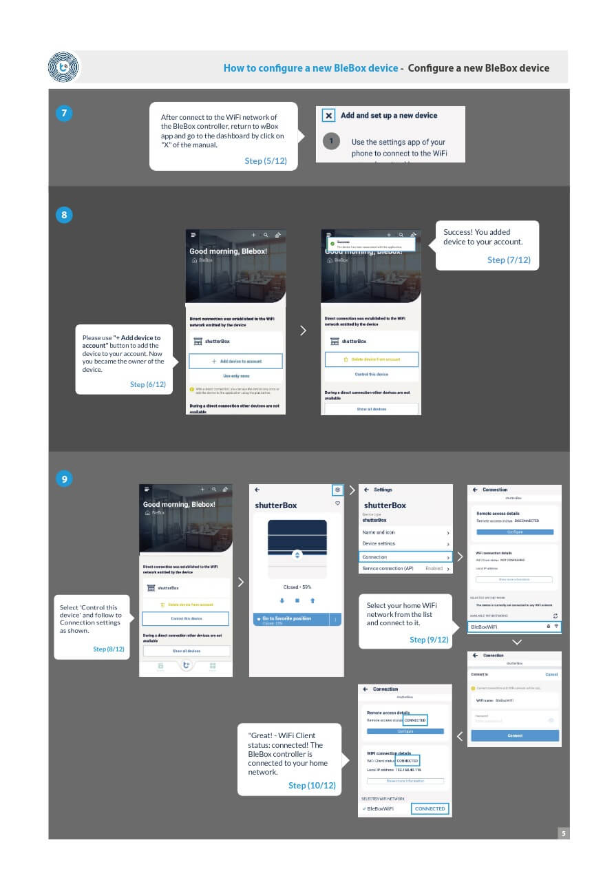 Quick start | BleBox