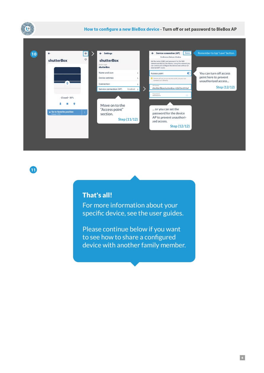 Quick start | BleBox